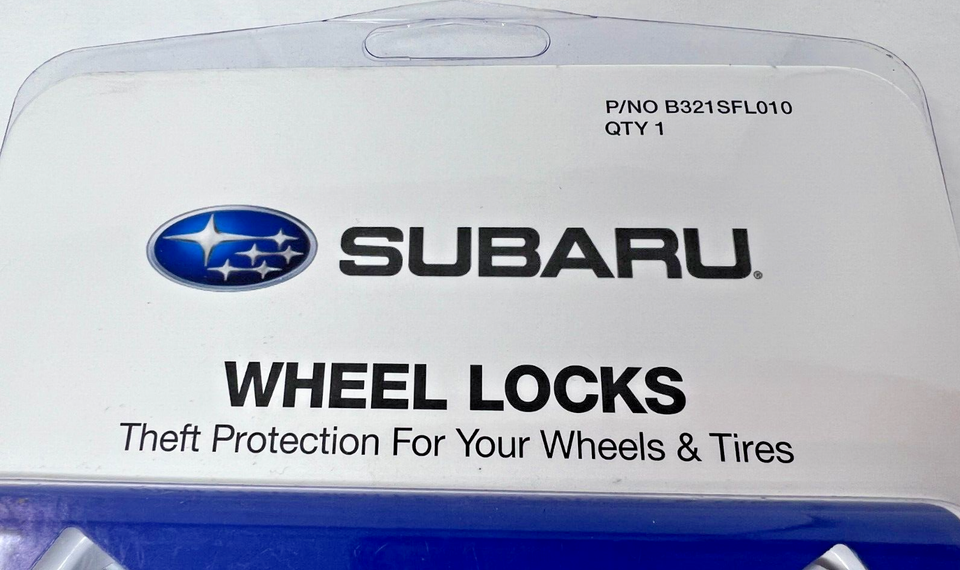 Set of 4 Genuine OEM Subaru Steel Wheel Locks KIT Fits All Models ...