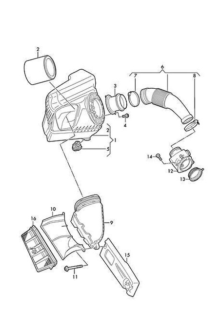 Air Filter VAG Genuine OEM Part 4G0133843 for sale online | eBay