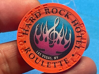 $ HARD ROCK LAS VEGAS NEVADA CASINO ROULETTE CHIP——-MINT CONDITION —— X ...