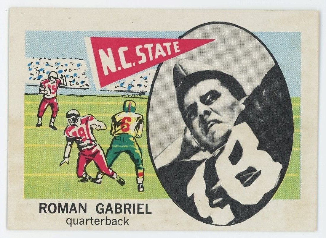 1961+Nu-Cards+Football+Stars+-+%23166+Roman+Gabriel+%28RC%29 for sale ...
