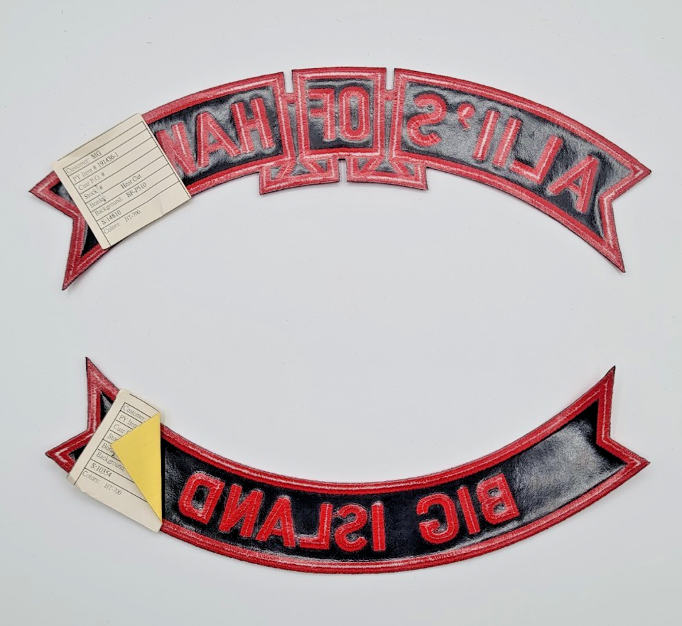 ALII'S OF HAWAII BIG ISLAND HAWAII MOTORCYCLE CLUB 12" Patch Brand New ...