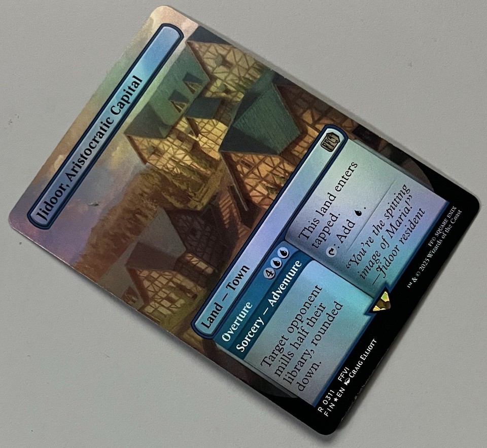 MTG Final Fantasy Jidoor, Aristocratic Capital Land - Town RARE FOIL ...