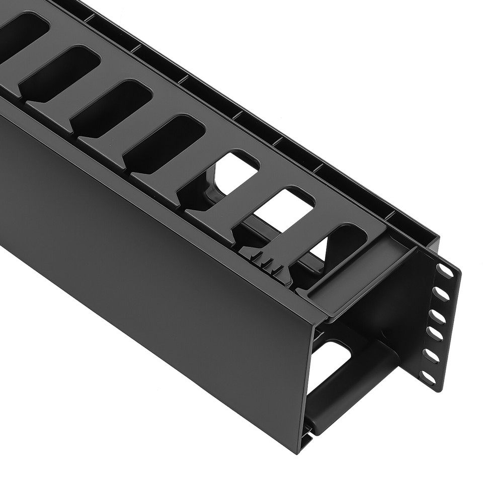 4 Pack Horizontal Rack Mount Cable Management, Cable Organizer, Cable ...