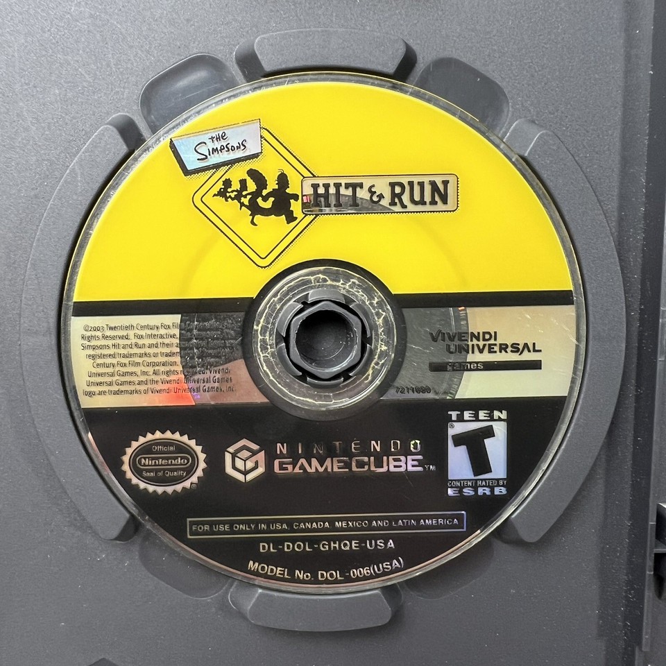 The Simpsons: Hit & Run (Nintendo GameCube) No Manual - Working ...