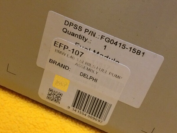 Fuel pump for replacing BMW 16141184276 16146752499 16146766942 Genuine ...