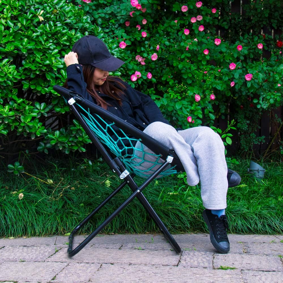 Bunjo Bungee Dish Chair - Versatile Folding Chair with Fun Bouncy ...