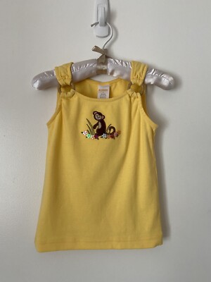 NWT Gymboree Island Getaway Girls Monkey Tank Top 5 Yellow | eBay
