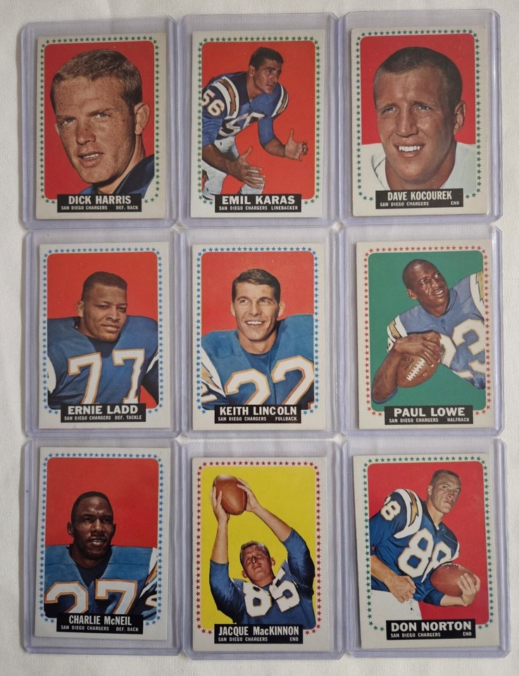 1964 Topps Football Complete Set W/All HOF’s GRADED MINT (BEST DEAL ON ...