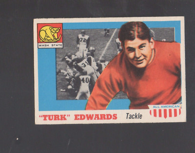 1955 Topps All American Football Card #36 Turk Edwards-Washington State ...