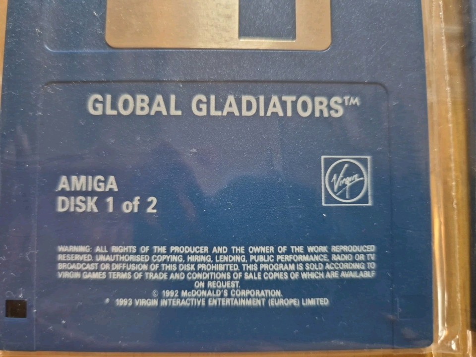 AMIGA Floppy Disk Game Disks - GLOBAL GLADIATORS | eBay UK