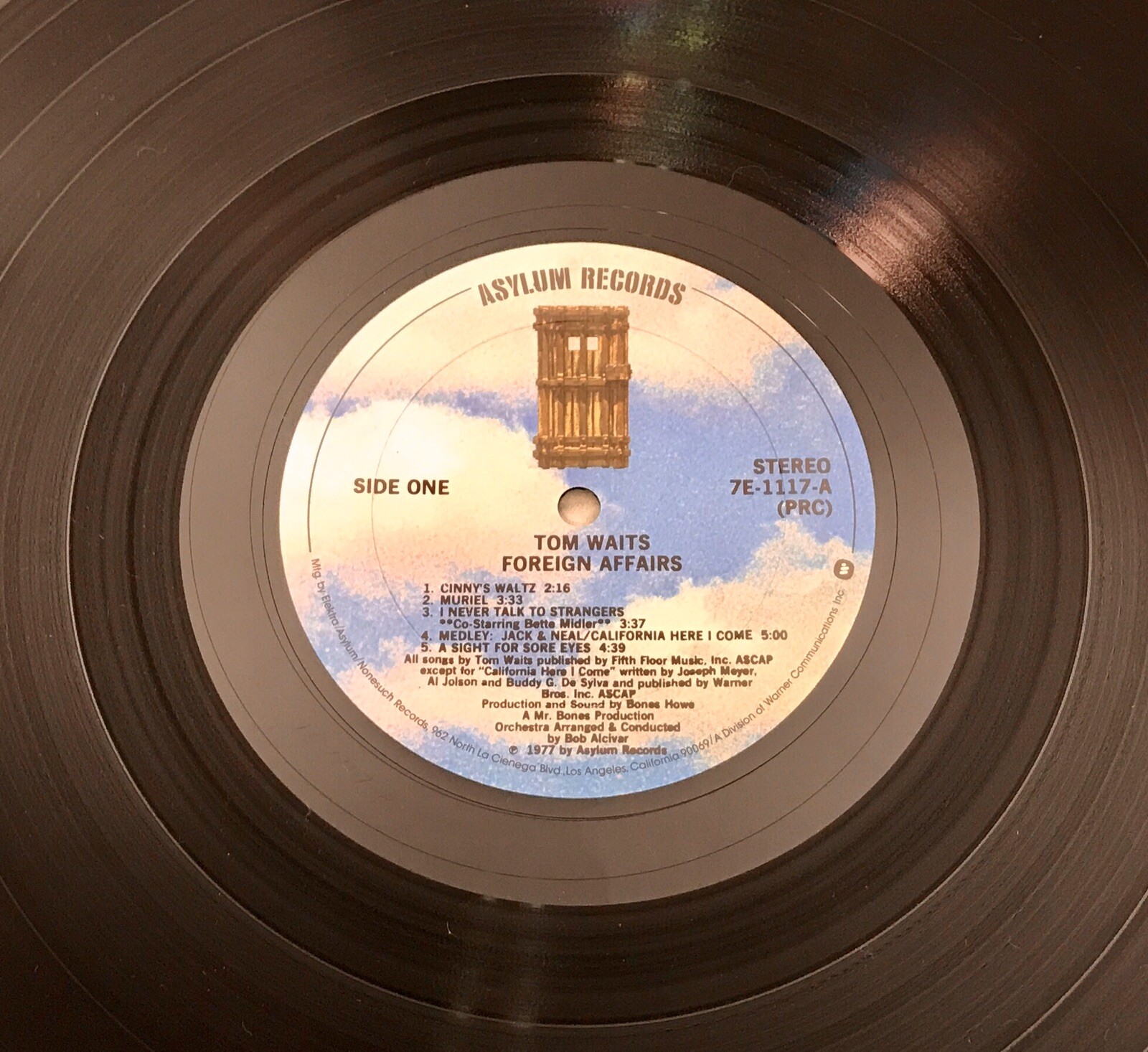 Tom Waits ‎♫ Foreign Affairs ♫ Rare 1977 Asylum Records Vinyl LP 🔥 Near ...