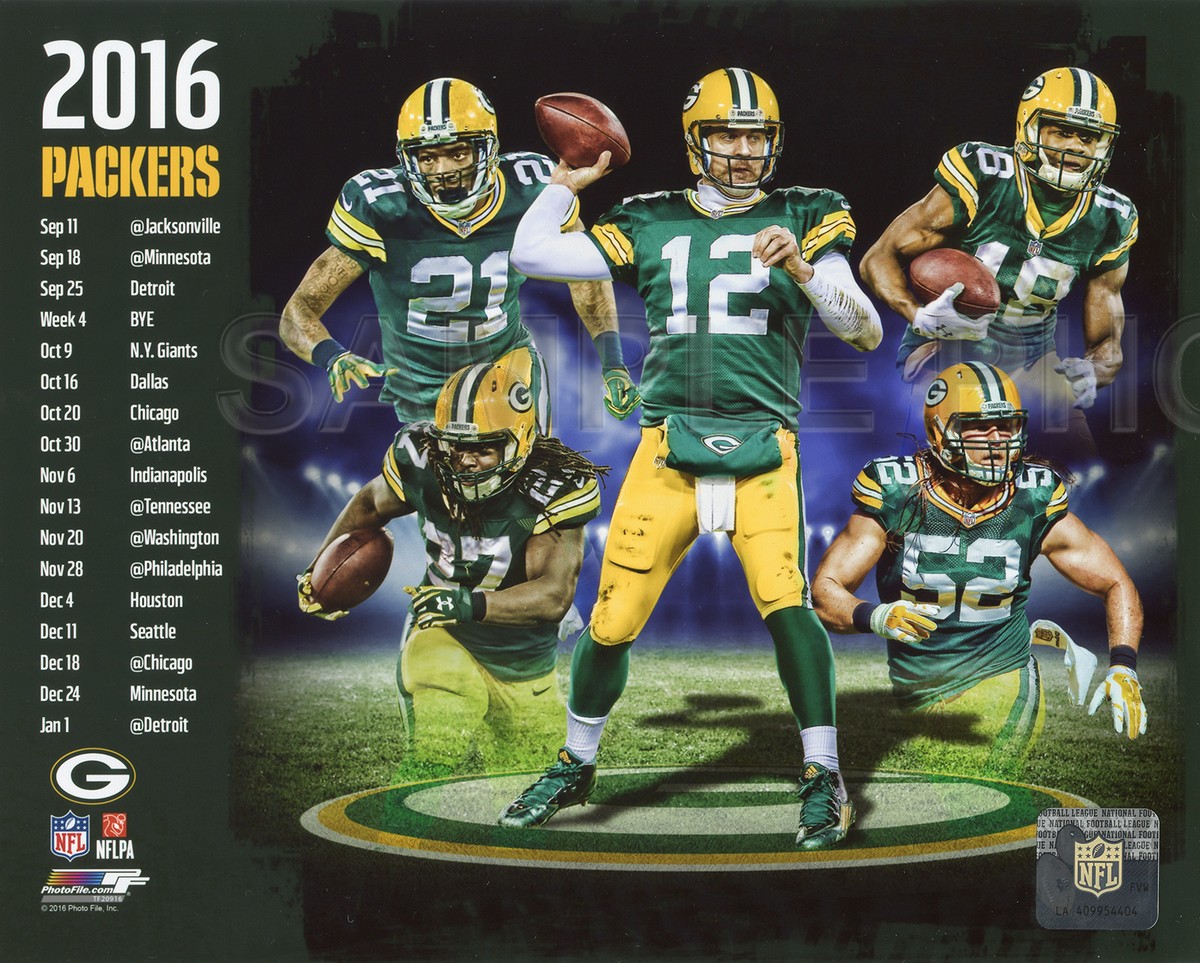 Packer Players 2016 13. Green Bay Packers 2016 09 14 NFL Team