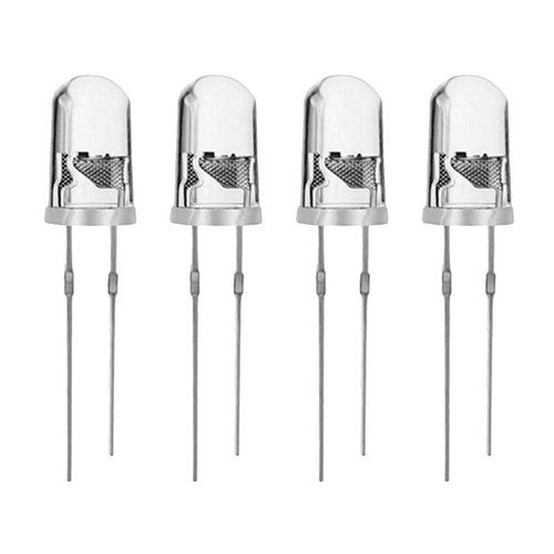 100pcs / Lot 5mm Round Purple UV LED Diode Super Water Clear LED-LI9842 ...