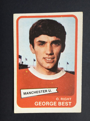 George Best Manchester United a & bc yellow back football card 1968 44 ...