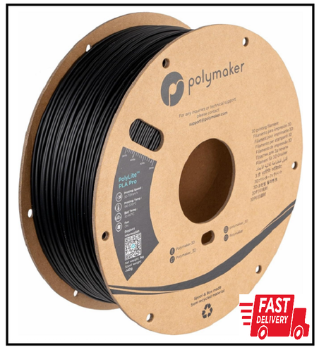 Polymaker PLA PRO Filament 1.75mm, Tough & High Rigidity Black PLA ...