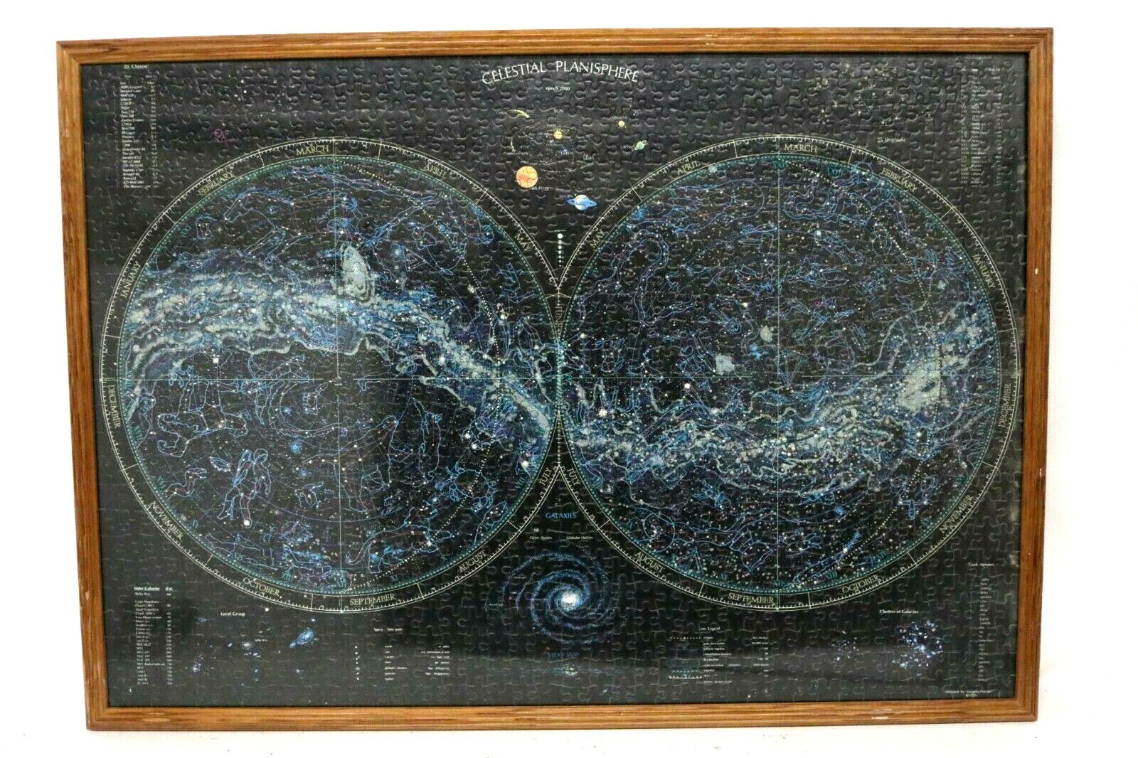 Jig Saw Puzzle 1000pc Cosmos Space Thomas Filsinger Celestial Planisphere 1989 | eBay