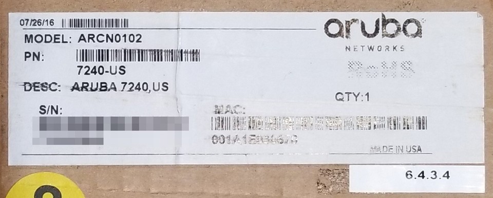 NEW Aruba 7240-US Wi-Fi Mobility Controller | eBay