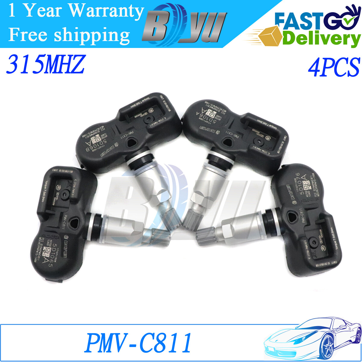 PMVC811 4X TPMS Tire Pressure Sensor For Infiniti G37 EX35 Q60 QX56 ...