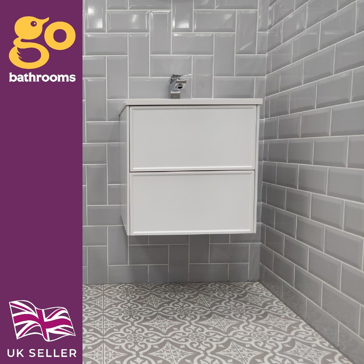 Pale Grey Bathroom Tiles Light Grey Bevelled Gloss Ceramic Wall Tile