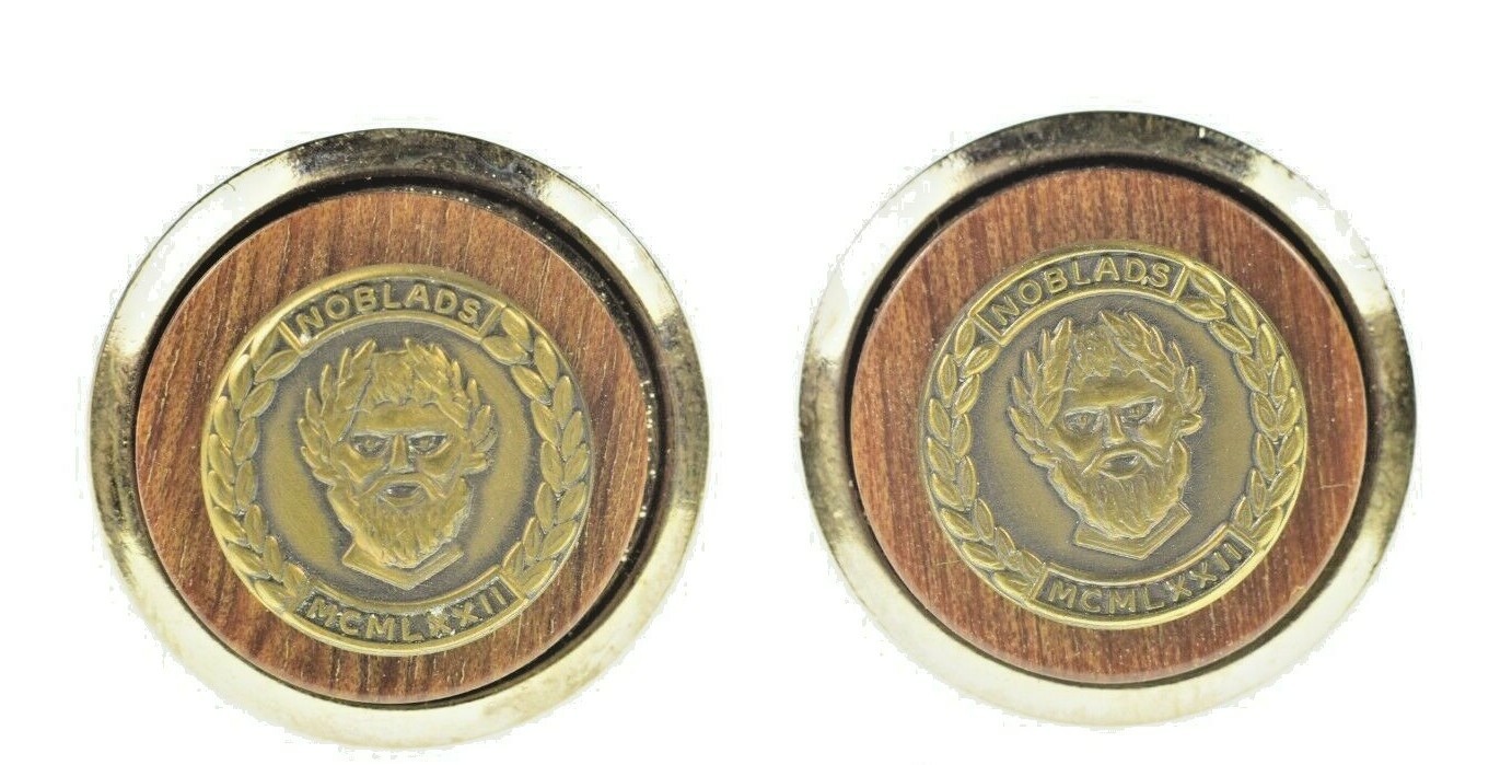Vintage Mardi Gras Krewe of Noblads 1972 Cuff Links with 1969 Noblads ...