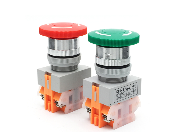 10PCS Chint NP4 Series NP4-11ZS/1 Pushbutton Switchs 1NO+1NC Free Ship ...