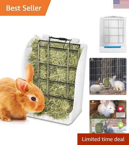 Rabbit Hay Feeder - No Mess Hay Rack Manger - Hanging Hay Dispenser ...