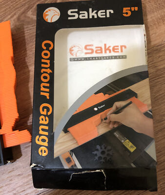 SAKER CONTOUR GAUGE 5” Lock) Profile Tool Adjustable Look Precisely ...