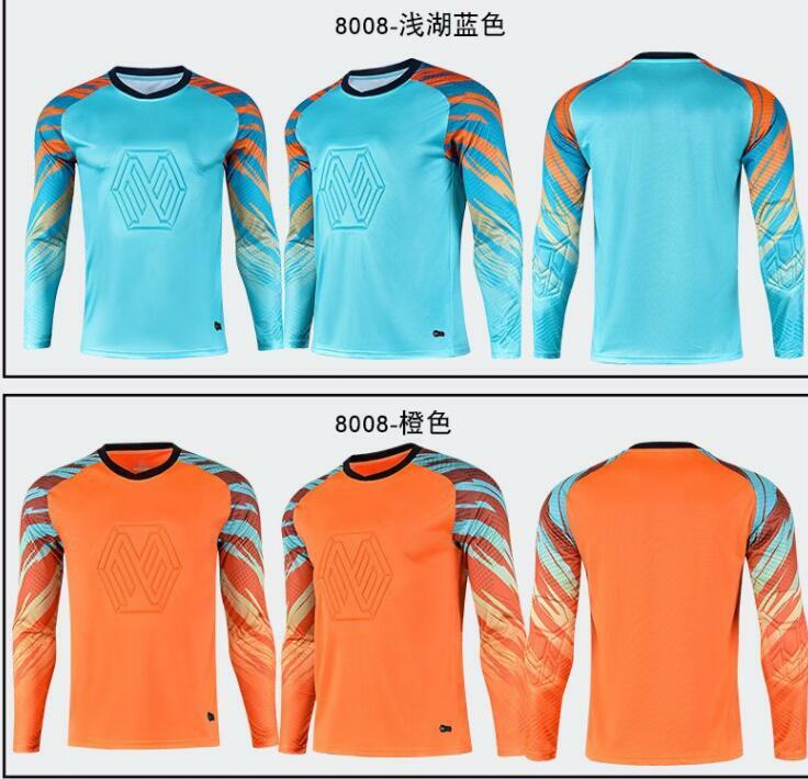 New Men's GK Soccer Training Kit Football Goalkeeper Padded Jersey ...