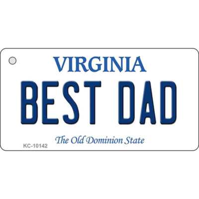 Best Dad Virginia State License Plate Tag Key Chain KC-10142 | eBay