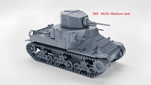 3D Printing 1/72 American M2A1 Medium Tank Unpainted | eBay