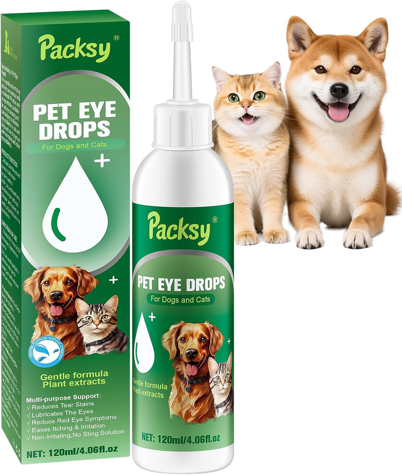 120Ml/4.06Fl Oz Cat and Dog Eye Drops,Soothing Relief for Itchy ...