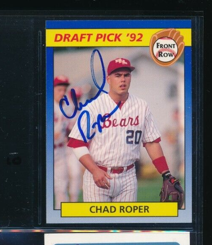1992 Front Row #60 Chad Roper Bears Draft Pick Signed Autograph (BD69 ...