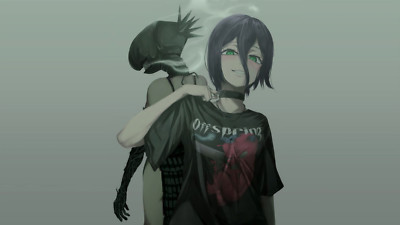 Anime reze chainsaw man devil girls green eyes the Playmat Game Mat ...