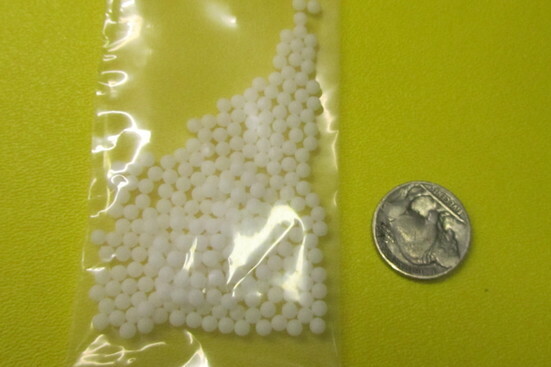 HDPE Polyetylene Solid Plastic Balls -Sphere .125" (1/8") Dia, Pkg of ...