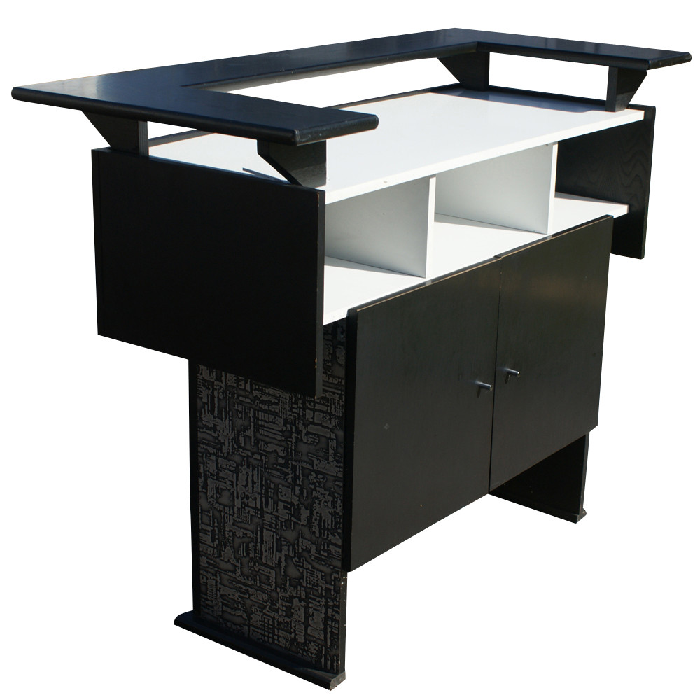 Mid Century Modern Ebonized Mini Cocktail Bar (MR10378) | eBay