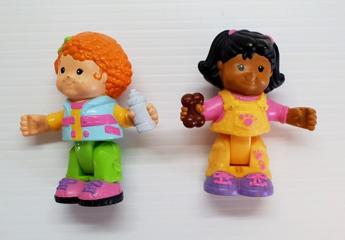 Fisher Price Little People Poseable Elena & Mia Doll Figures Toys | eBay