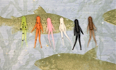 90 Jigs-6pkgs-1.5" Baits Mayzer Fishing Crappie Ice Soft Plastic ...