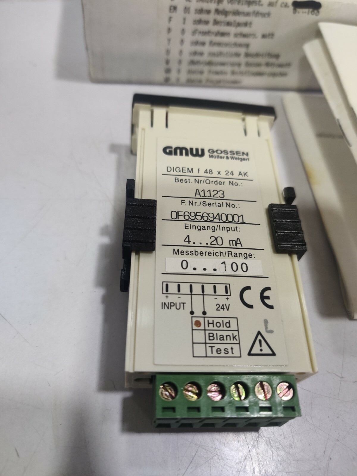 GMW Digem f 48 x 24 AK A1123 Numérique Panneau Mètre 0-100% Entrée 4 ...