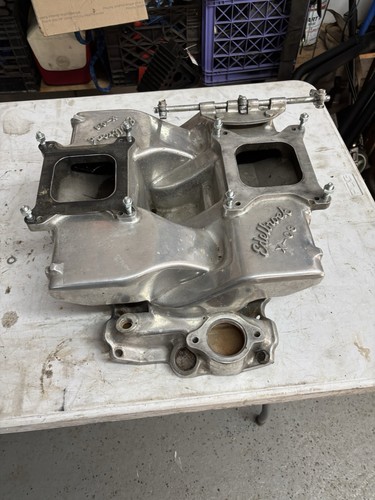 Edelbrock Cross Ram Intake XC8 Chevy 350 Vintage Custom Gasser SCTA ...