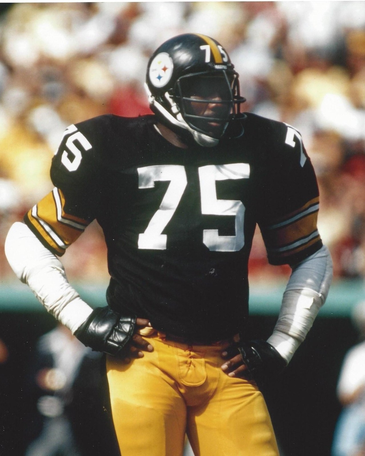 MEAN JOE GREENE 8X10 PHOTO PITTSBURGH STEELERS NFL FOOTBALL HANDS ON ...