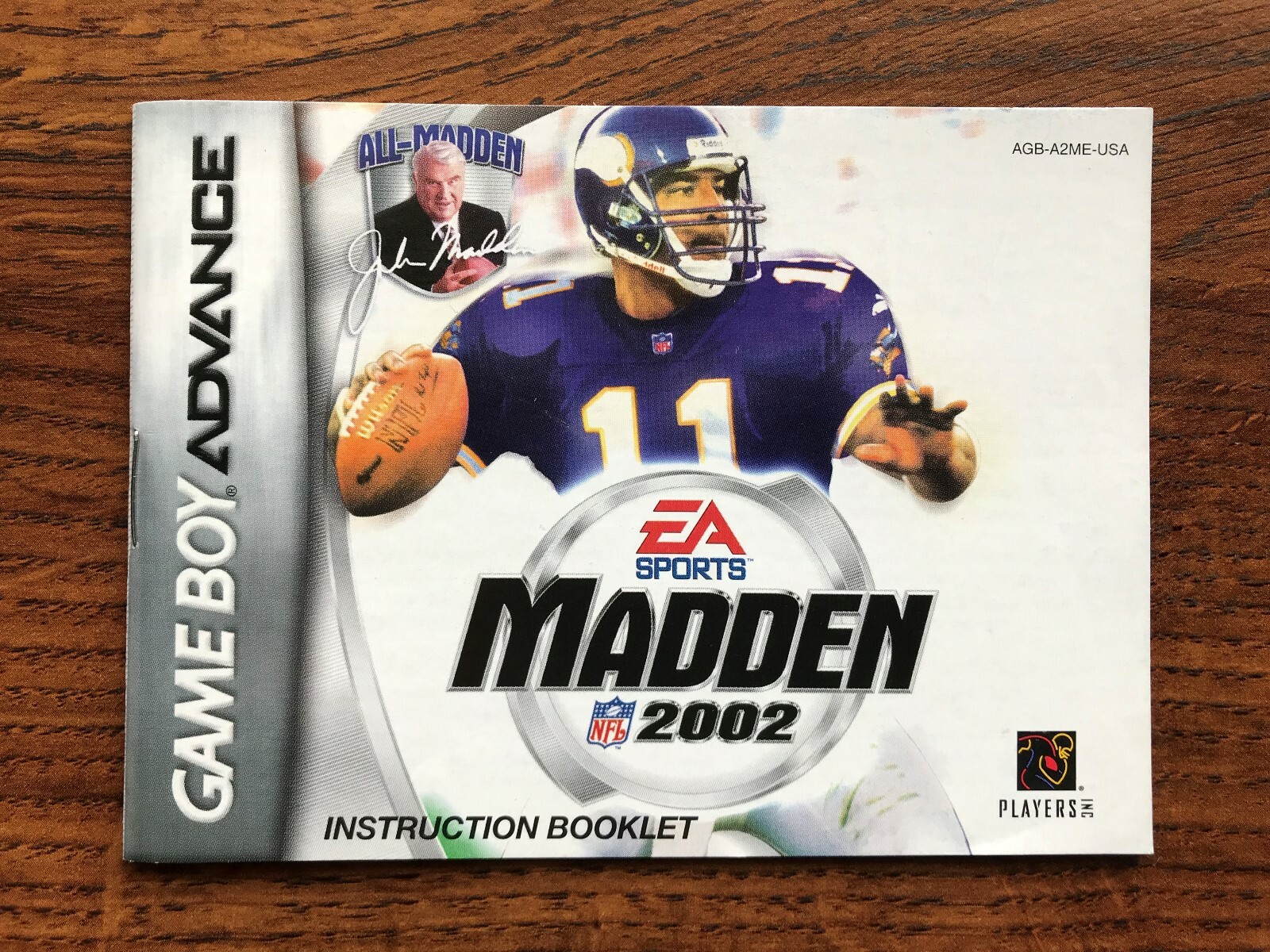 Madden 02 NFL Football 2002 Gameboy Advance Instruction Manual Only | eBay