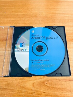 APPLE MACOS 7.5 UPDATE 2.0 (1996) FOR SYSTEM SOFTWARE 7.5 / 7.5.1 / 7.5 ...