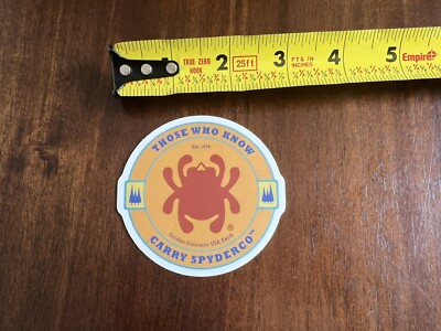 Spyderco Those Who Know Carry Spyderco Orange Vinyl Sticker Decal SHOT ...