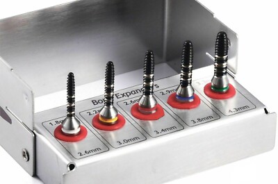 Bone Expander Kit 5pcs Screws Dental Implant Titanium Coated Surgical ...