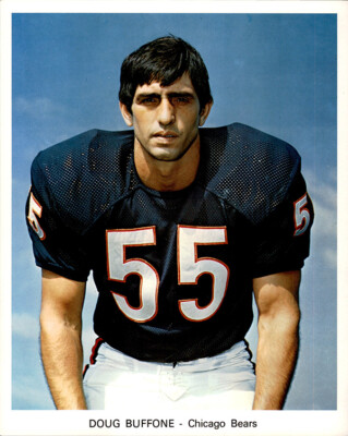 1973 Chicago Bears Team Issued Doug Buffone 7" x 8 5/8" Color photo ...