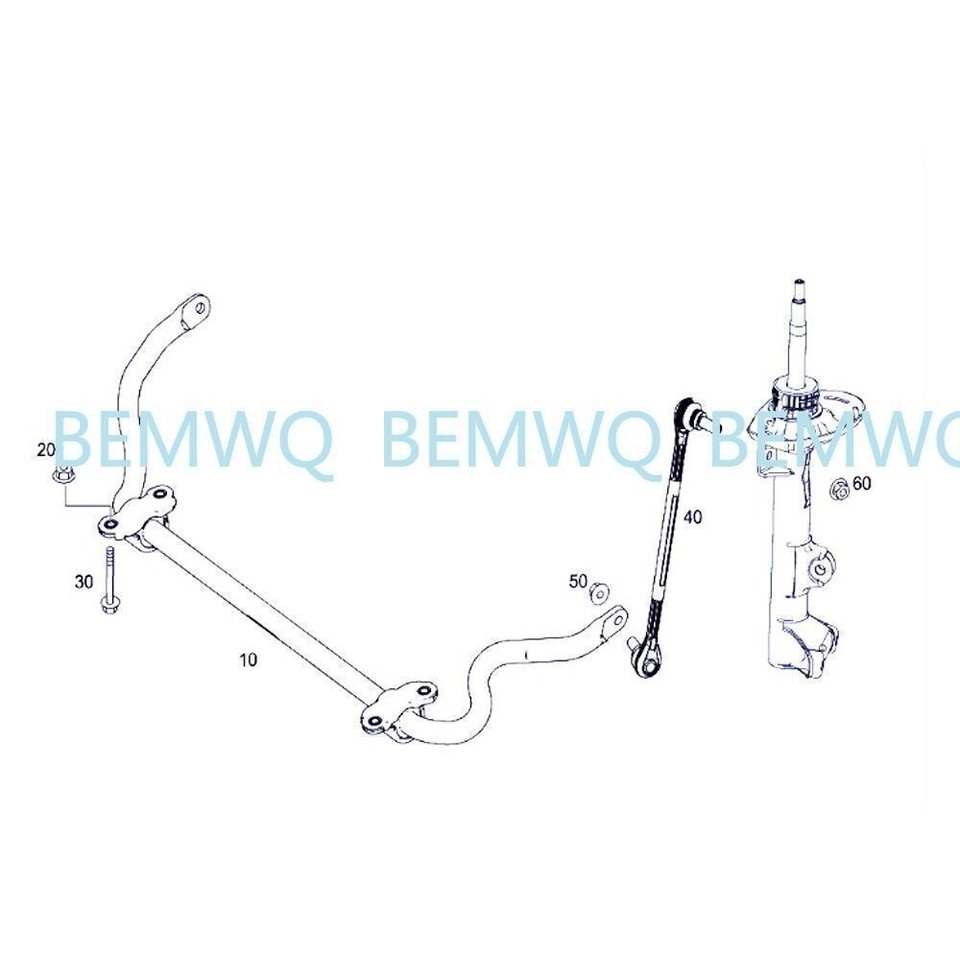 Front Stabilizer/Sway Bar Links LH RH Kit For MercedesC300 C350 E350 ...