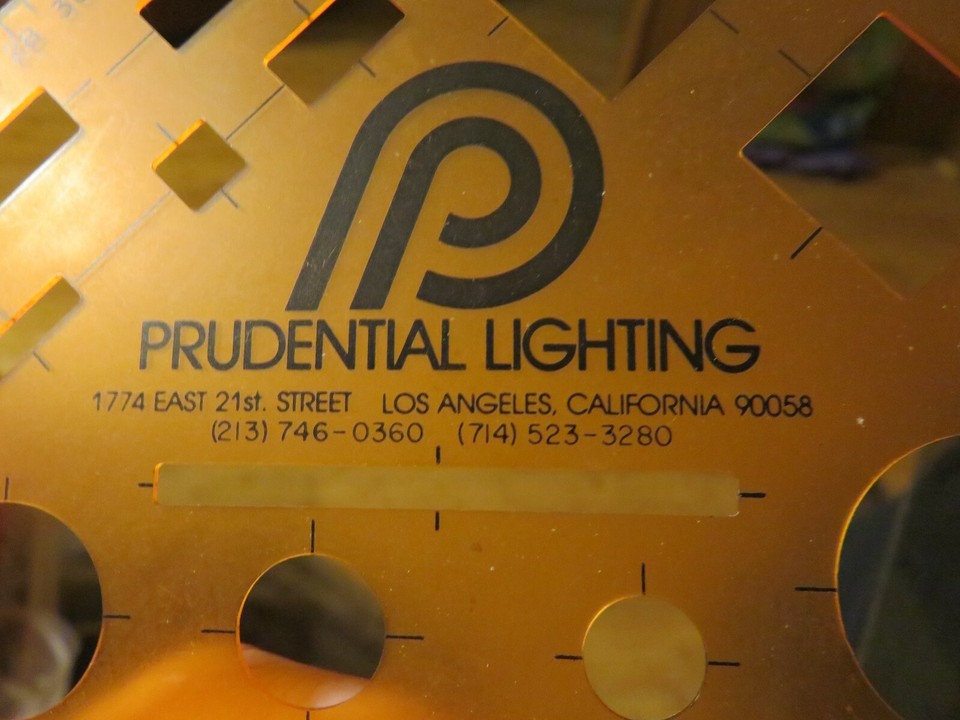 Prudential Lighting Drawing Template - Lighting Fixture Triangle ect | eBay