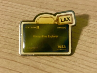 UNITED VISA MILEAGE PLUS EXPLORER LAPEL PIN PROMOTIONAL COLLECTOR NEW ...