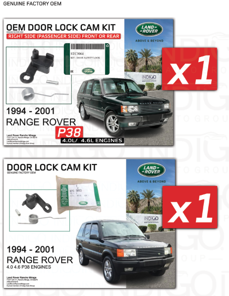 GENUINE LAND ROVER DOOR LOCK CAM KIT RANGE ROVER LH 4.0 4.6 P38 | eBay