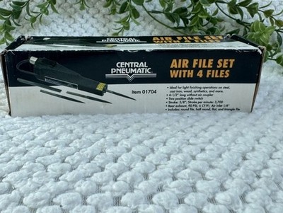 Central Pneumatic Air File Tool Set Model 1704 w/ 4 Files New Open Box ...